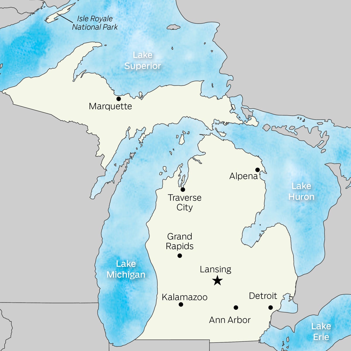 Michigan: Overview Map