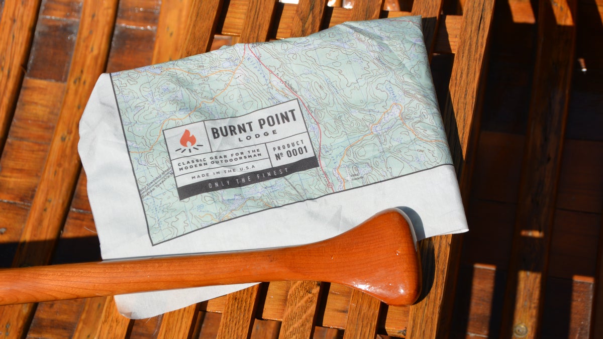 Burnt Point Lodge Custom Silk Maps