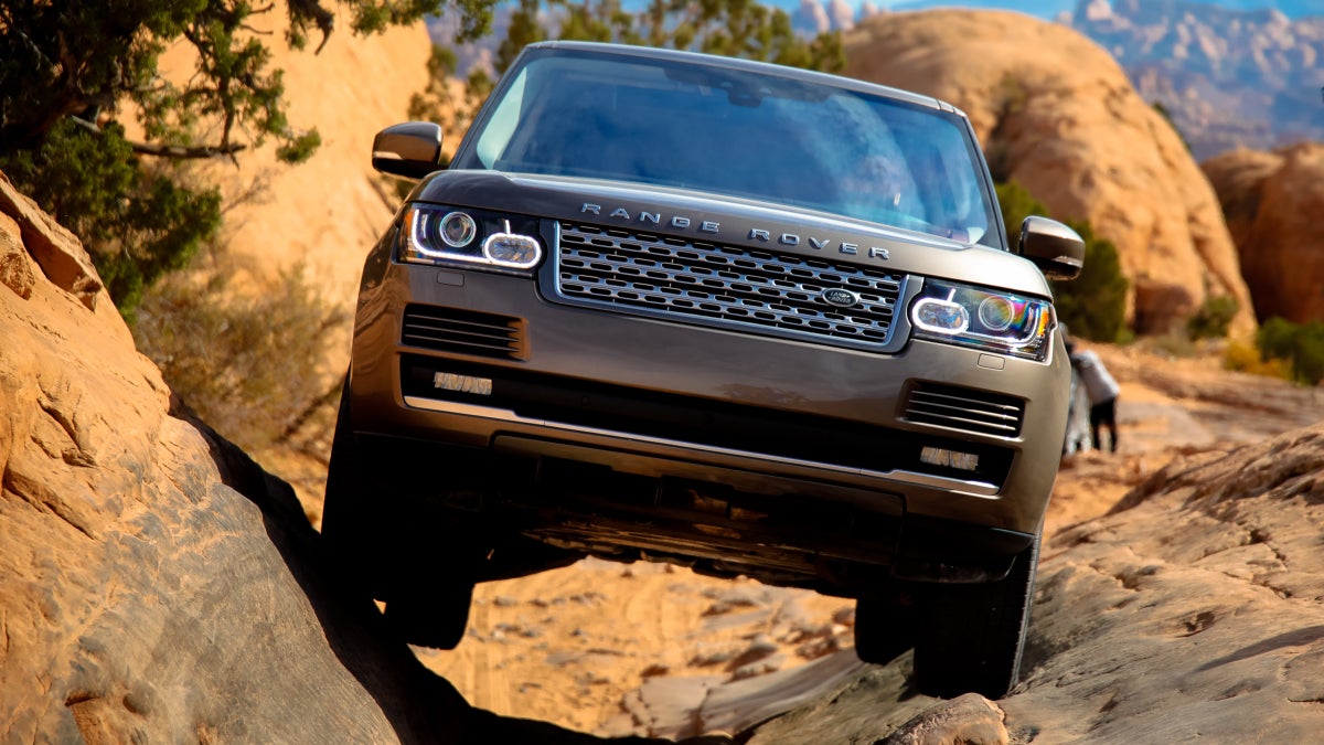 Tackling Moab in a $120,000 Range Rover