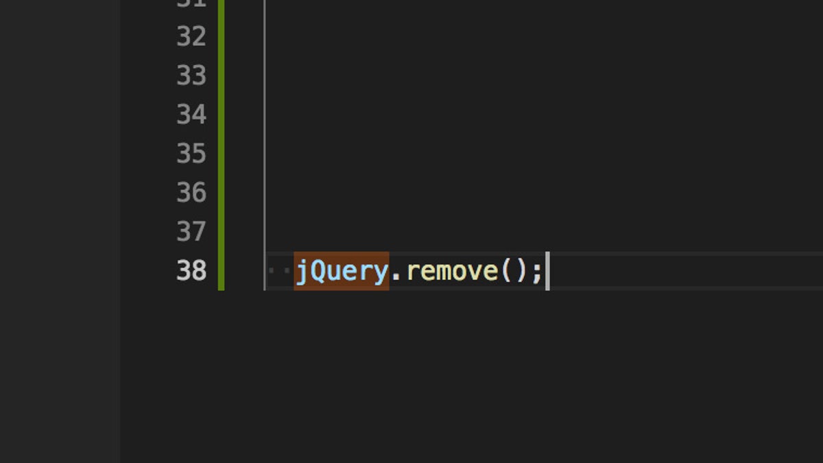 We Removed jQuery