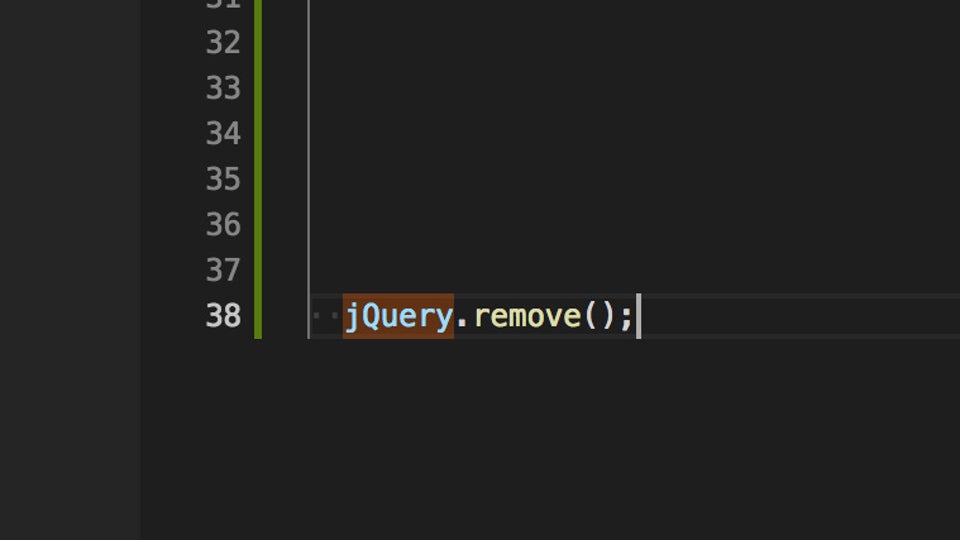 We Removed jQuery