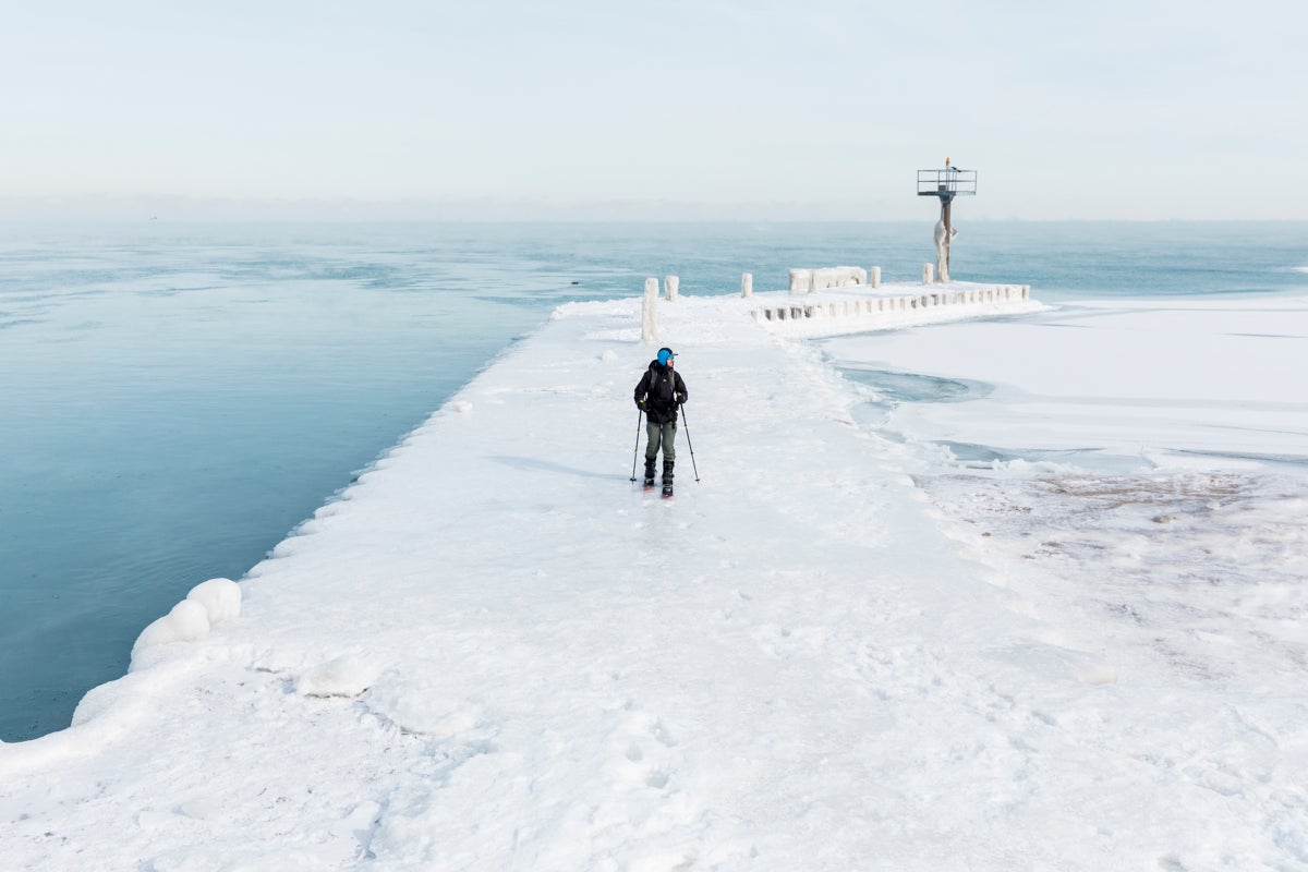 Braving the Polar Vortex on the Ice of Lake Michigan - Outside Online