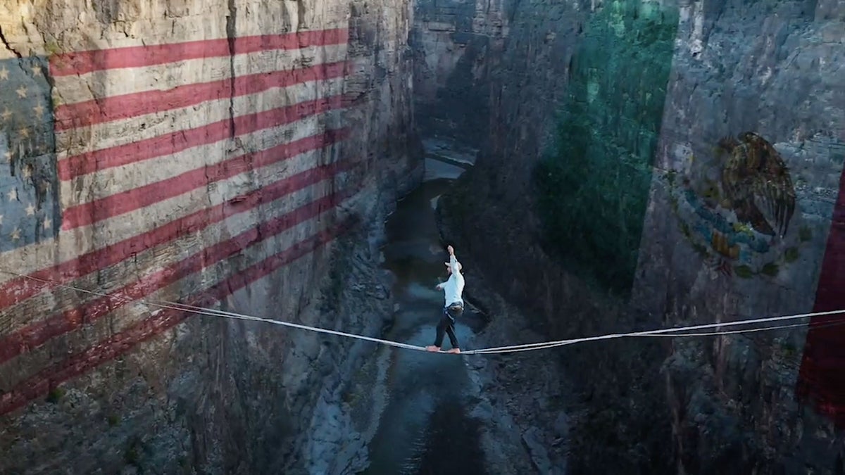 Highlining Across the Border - Outside Online