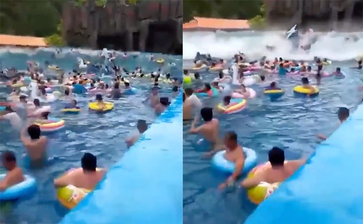 A Giant Wave Injured Dozens of People at a Waterpark