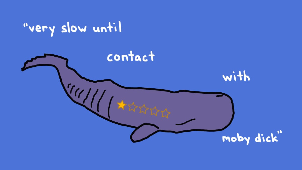 Amazon Reviews of 'Moby Dick' As Free Verse Poetry