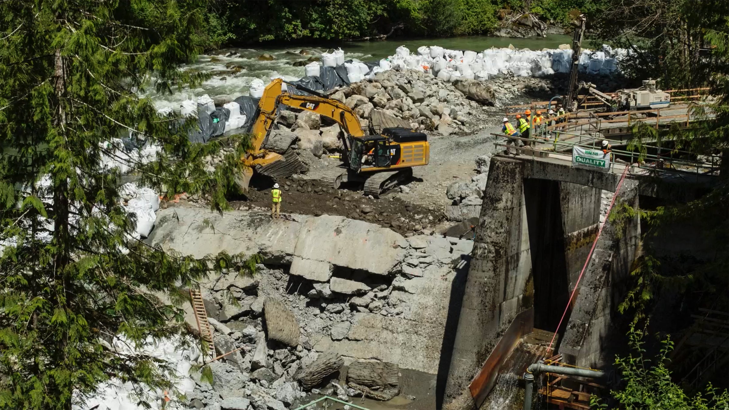 A Four-Month Time Lapse of the Nooksack Dam Removal - Outside Online