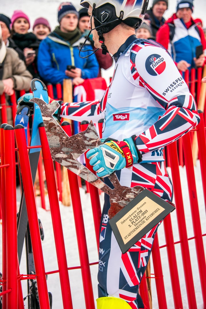 Scenes from the 2023 Hahnenkamm Downhill in Kitzbuel, Austria - Outside ...