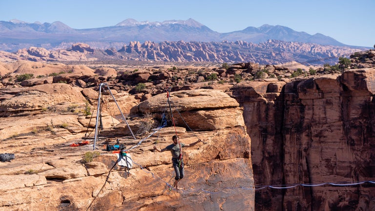 The Hardest Part of Learning to Highline? Overcoming Primal Fear.