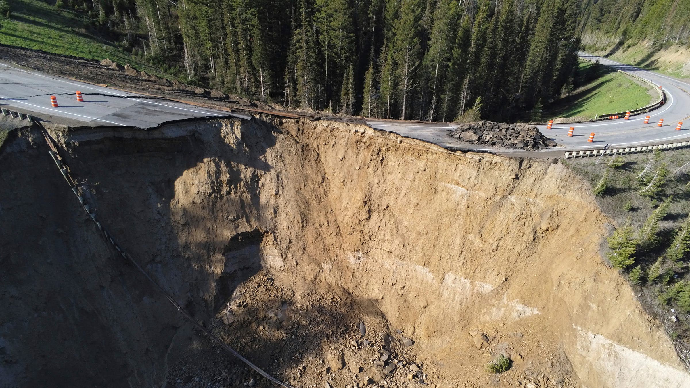 Check Out These Photos of the Teton Pass Collapse
