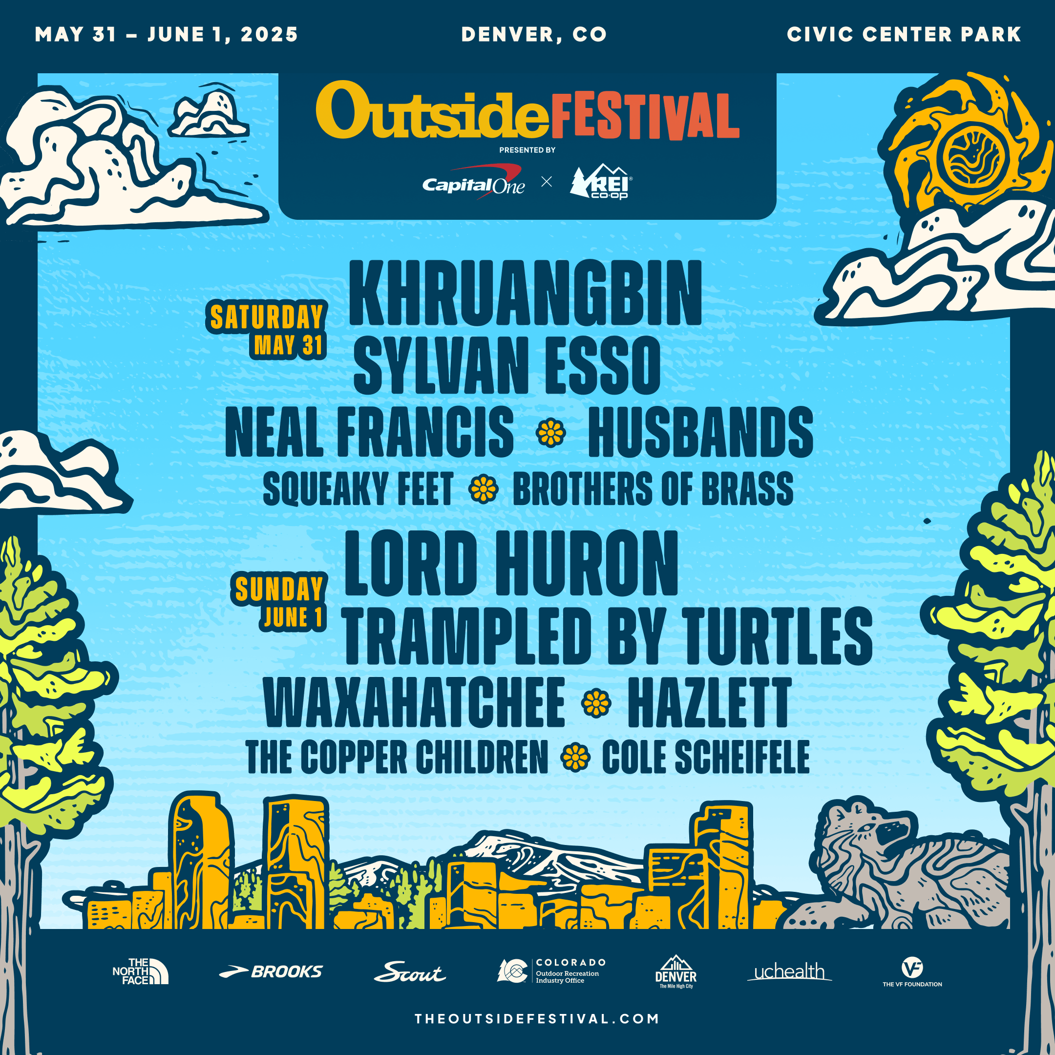 Khruangbin and Lord Huron to Headline the 2025 Outside Festival