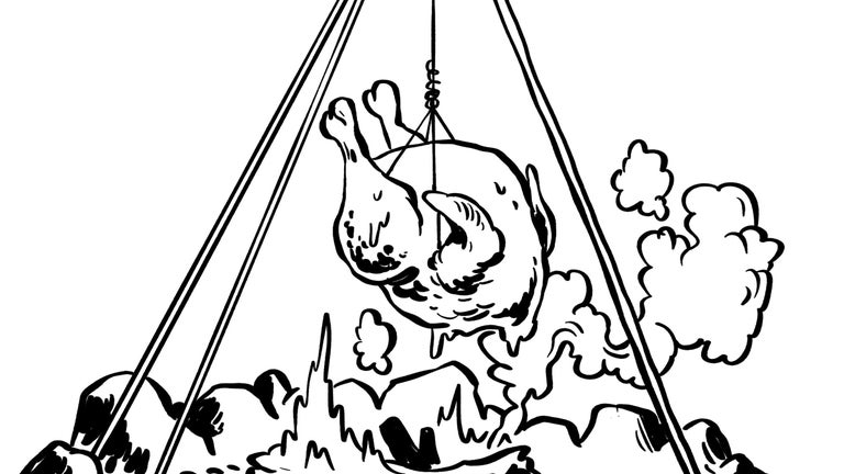 How to Cook a Chicken Over a Campfire