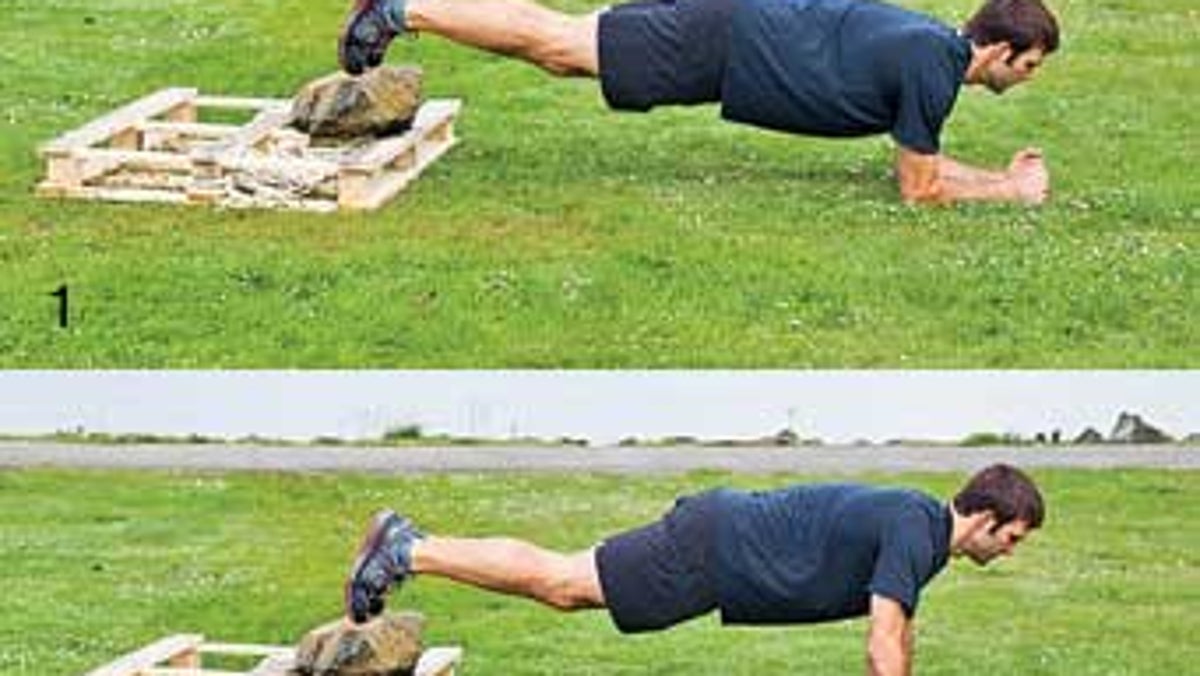 Elevated Plank Walk-Up