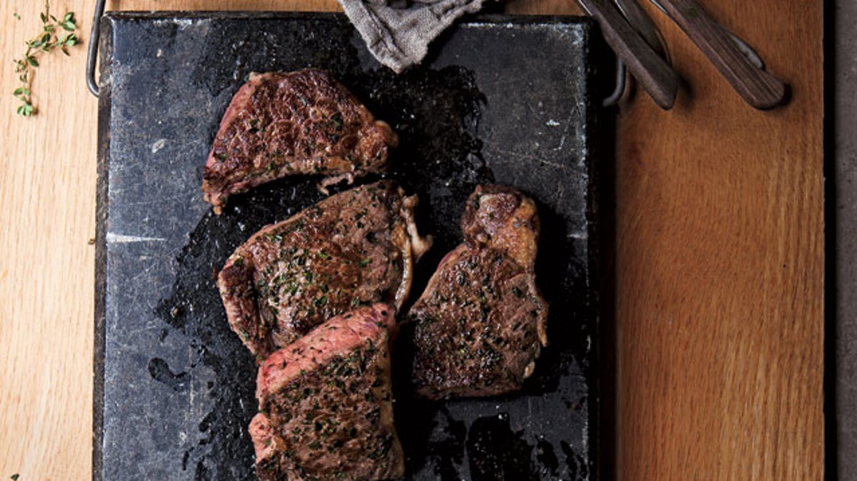 Paleo Protein: Buffalo Steaks With Mushroom Sauce