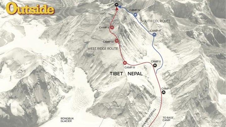 The West Ridge Route and Team Members