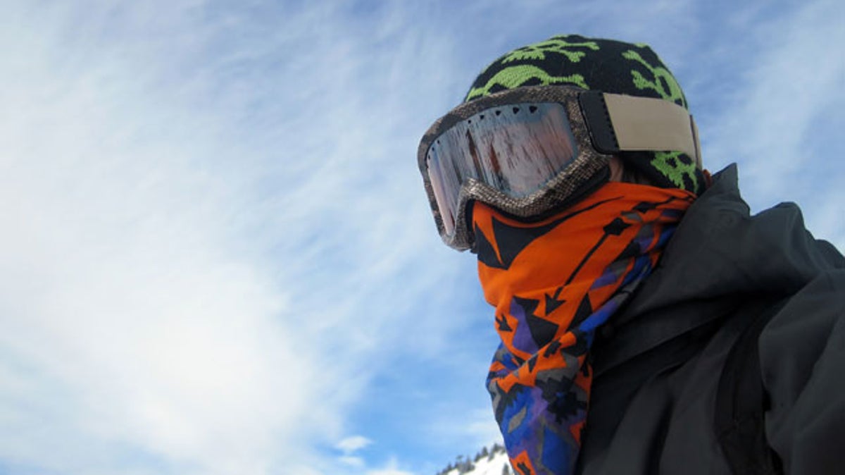 How can I protect my face from the cold?