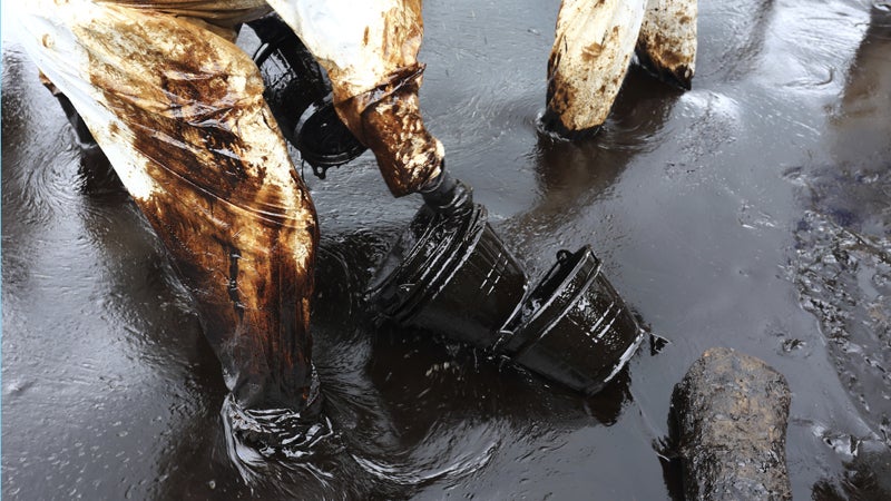 Oil Burst Paves Slippery Slope