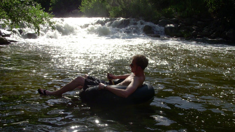 Only in Boulder: Tubing to Work